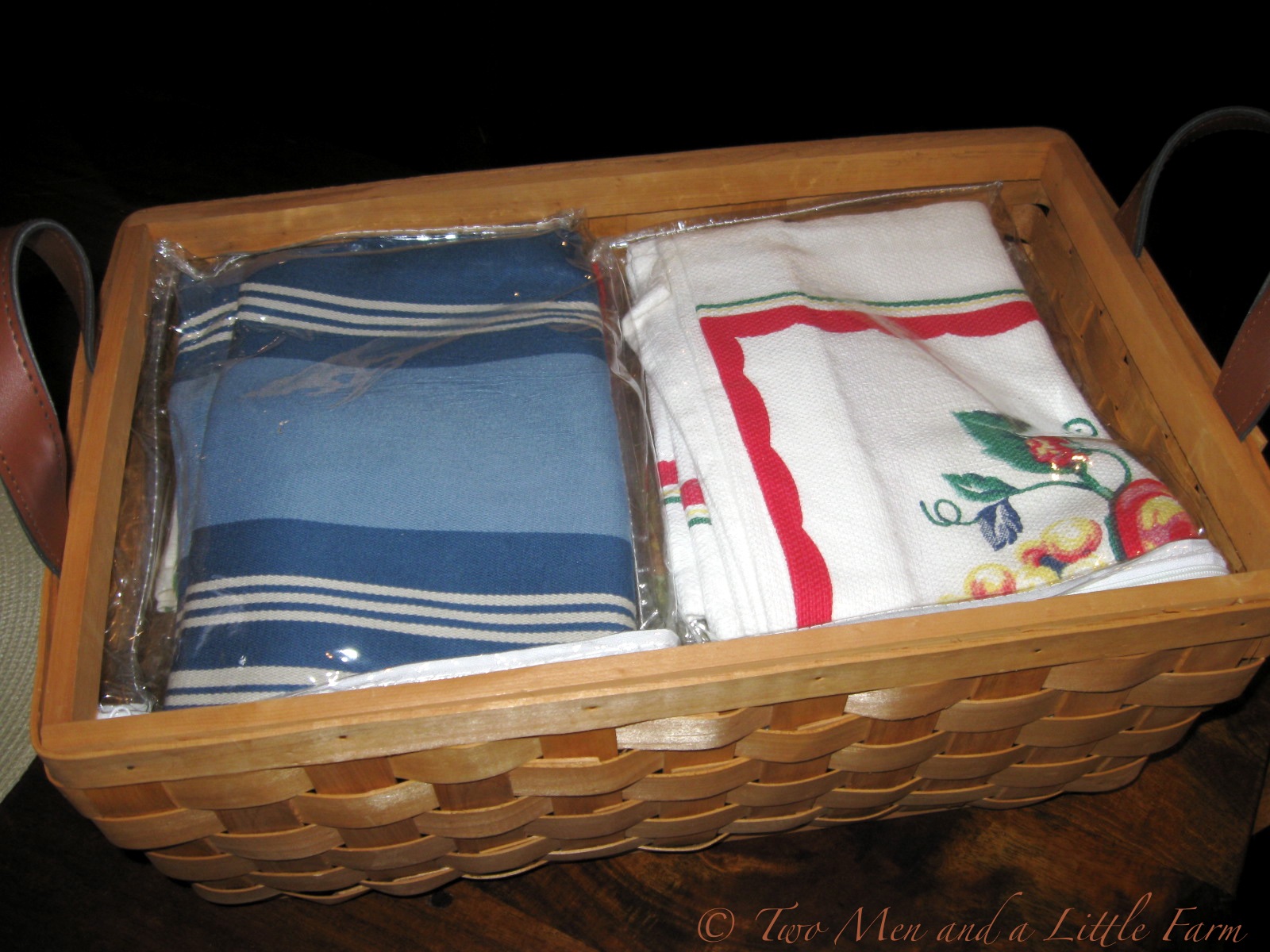 Two Men and a Little Farm: REUSING PLASTIC LINEN PACKAGES