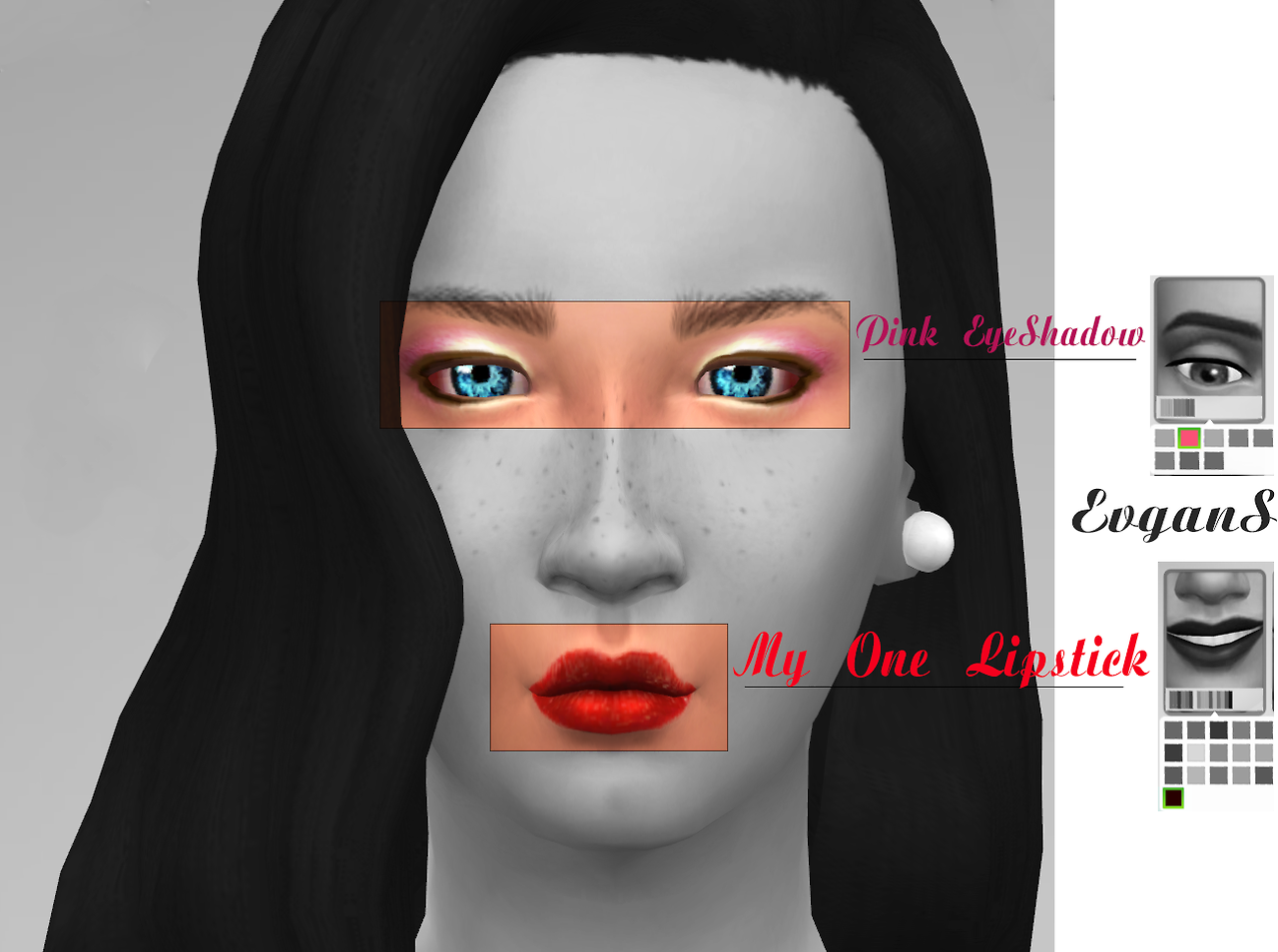 Sims 4 default replacement make up - hsnom