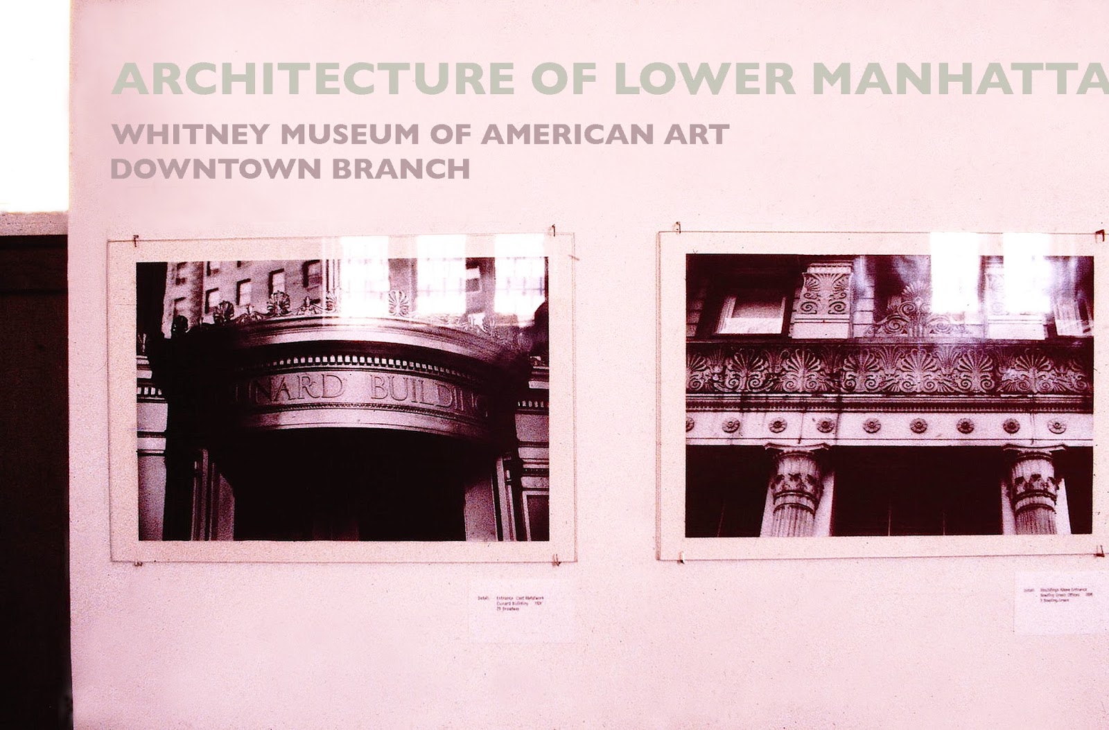 THE ARCHITECTURE OF LOWER MANHATTAN