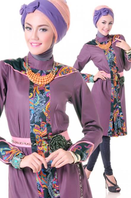 10 Model Baju Batik Muslim Remaja Desain Terbaru 2020