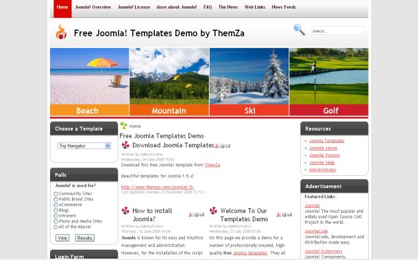 Blue Holiday Travel Blogger Template Free Download