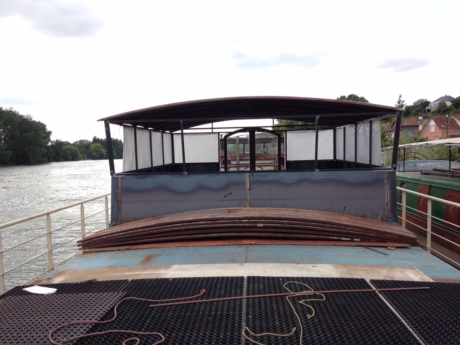 Belafonte: Timonerie travaux