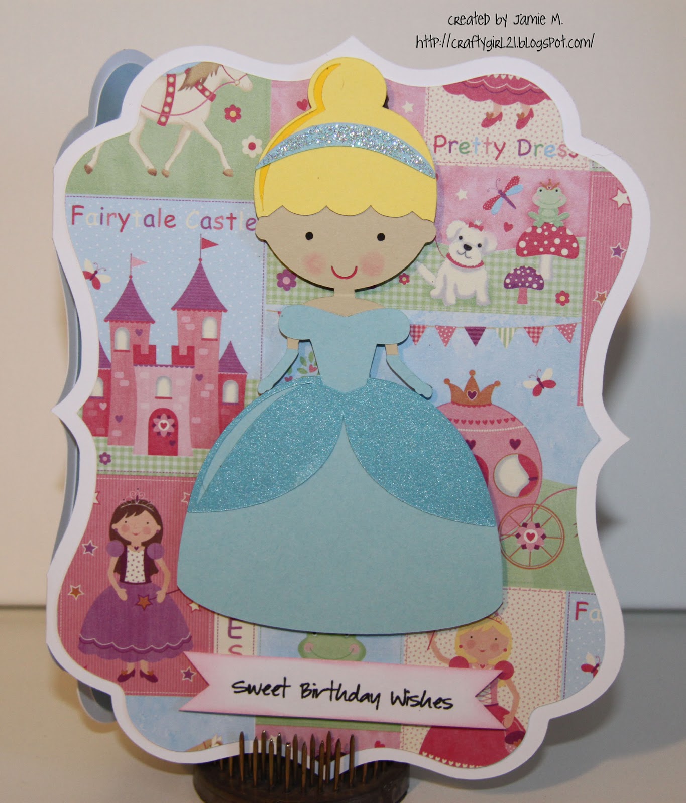 Crafty Girl 21!: Cinderella Shaped Card