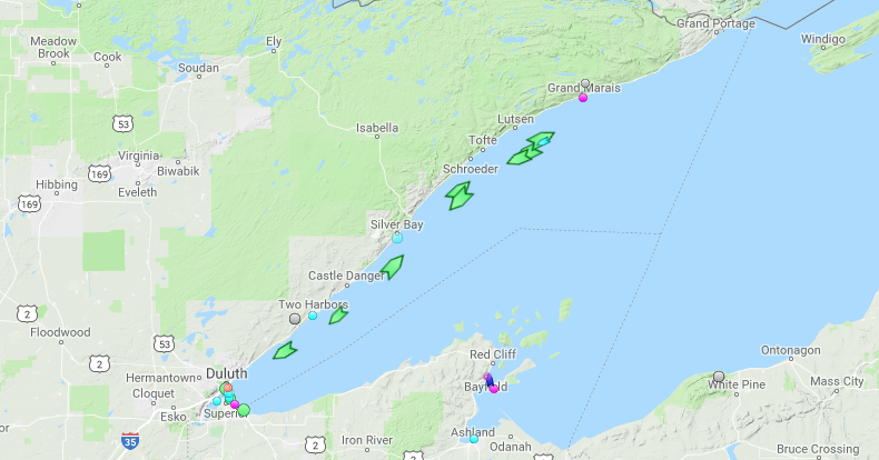 Duluth Harbor Cam: Sheltered Shipping