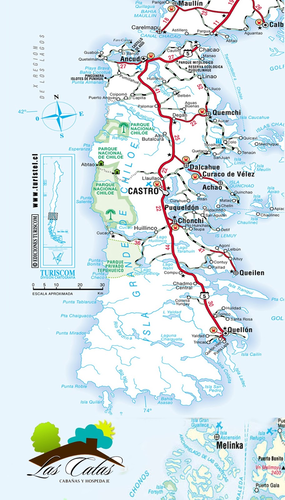 CHILE DE NORTE A SUR: CASTRO - ISLA DE CHILOE