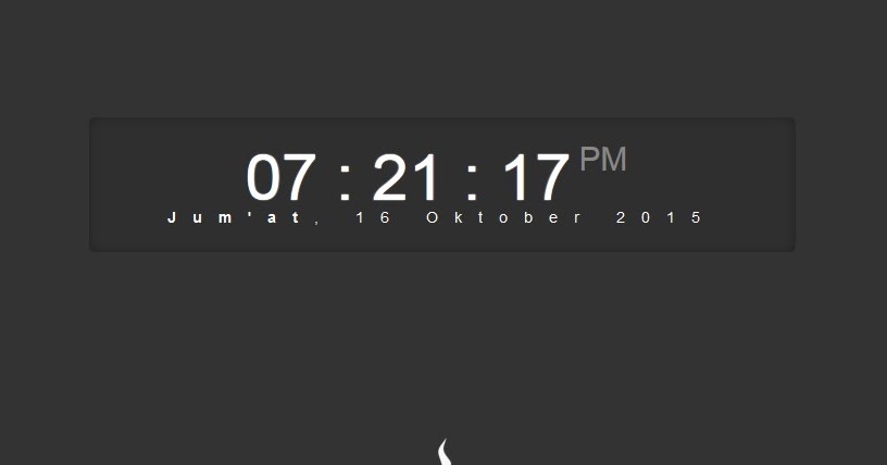 How To Add a Loading Page Effect with Digital Clock as The Background