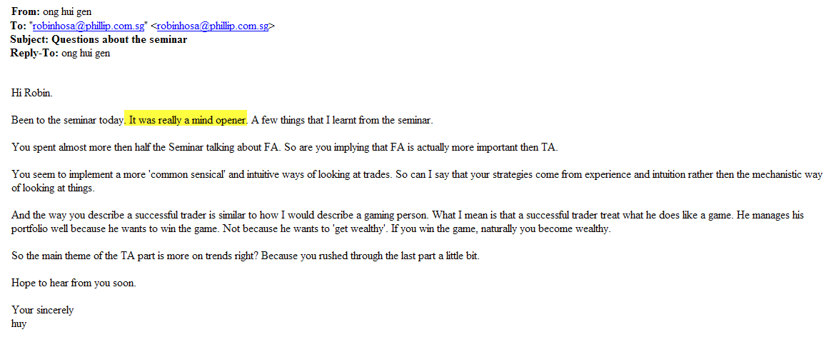 Robin Ho Smartrade: RHB OSK Seminar - Learn How to Be an Ace Trader