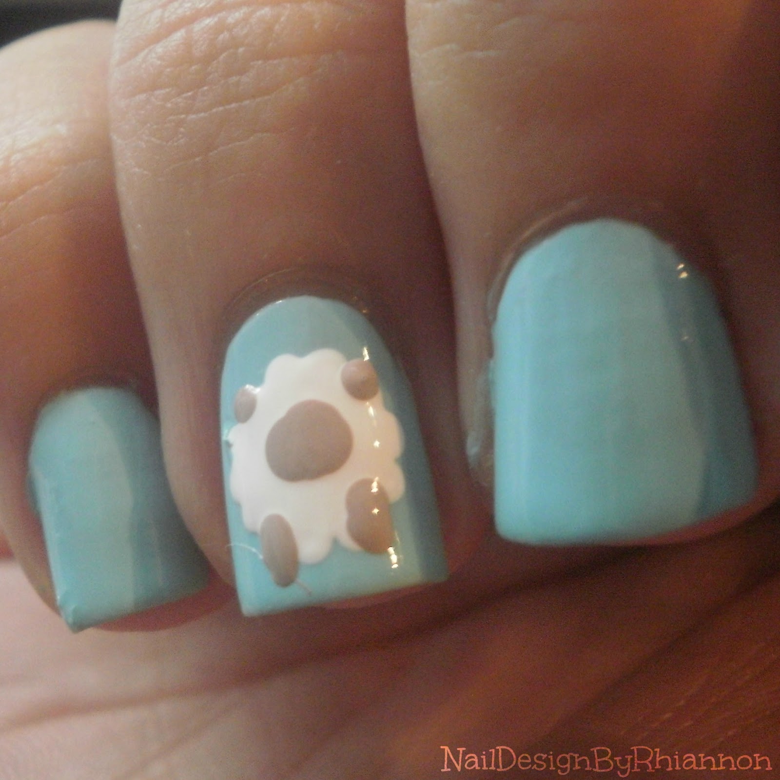 Nail Design By Rhiannon: Baa Sheep Tutorial