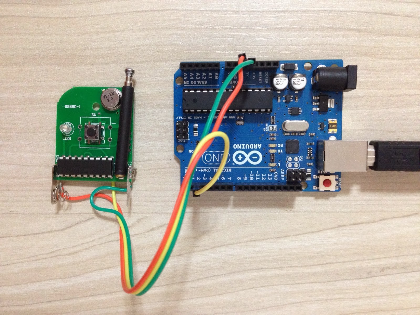 Automação Residencial com Arduino: Módulo Receptor com Interruptor Comum