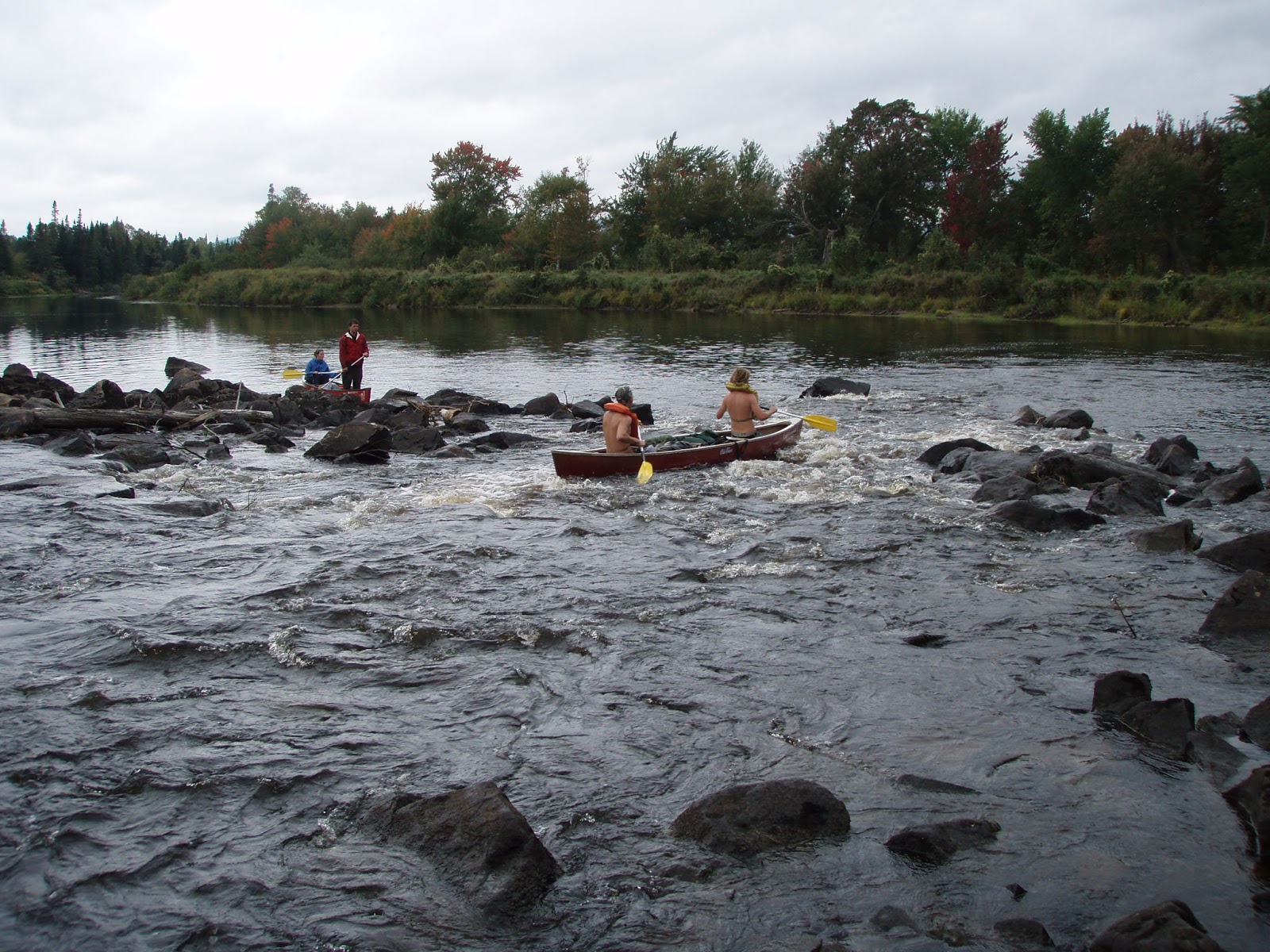 MOOSE RIVER BOW TRIP & SPENCER LAKE canoeing camping in Maine