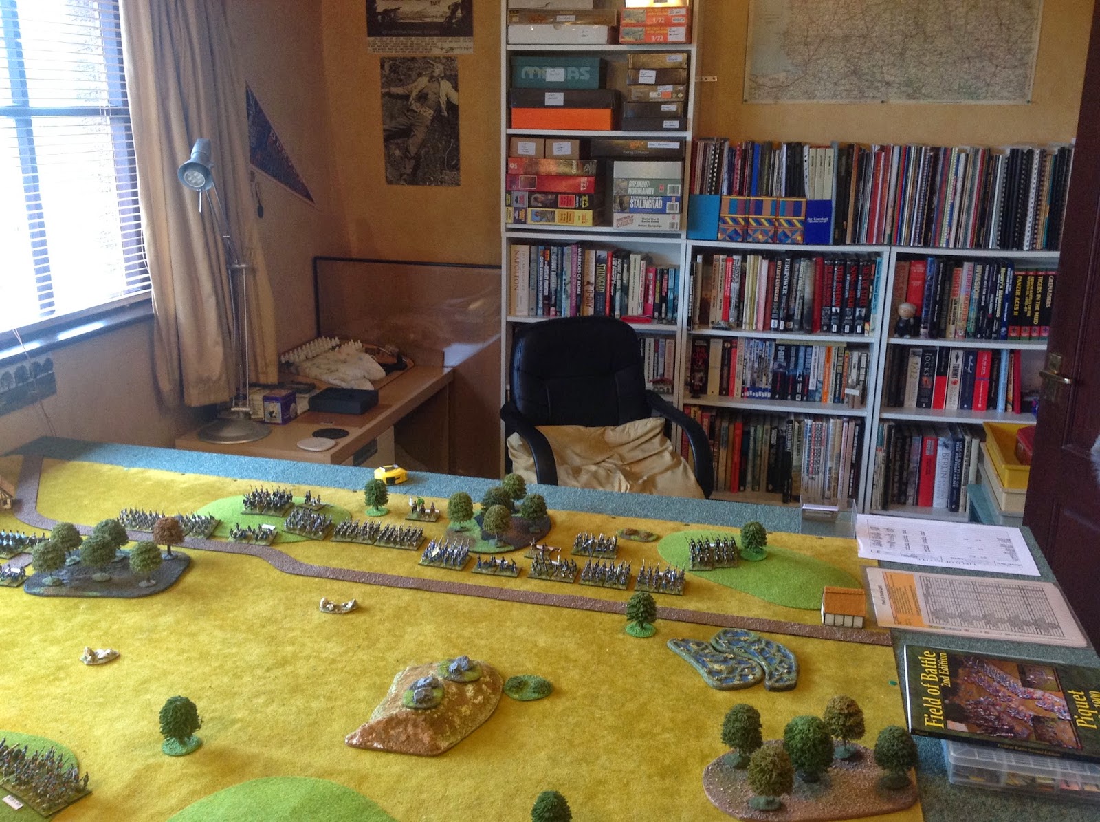 Sgt Steiner's Wargaming Blog: New Wargames room and a Field Of Battle ...