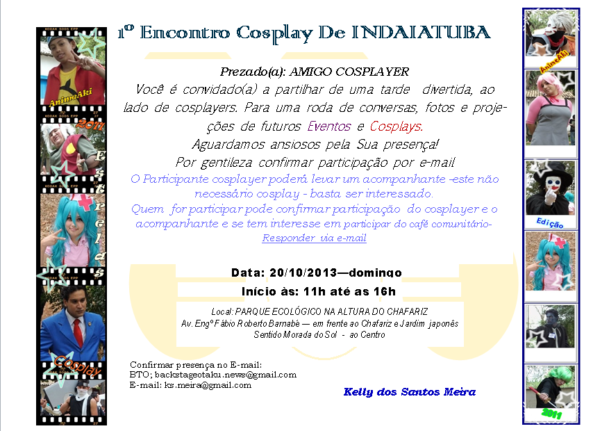 BackStage Otaku: [Divulgação] - 1º Encontro Cosplay de Indaiatuba ...