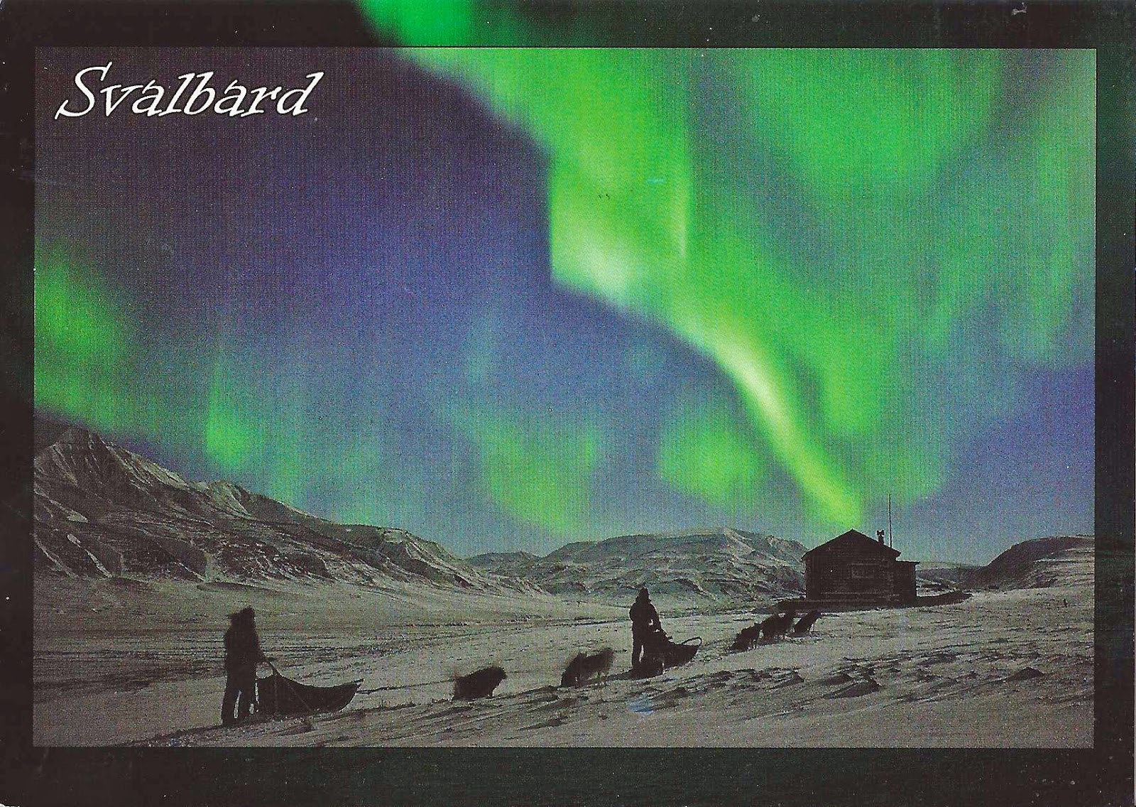 A Journey of Postcards: Northern lights over Svalbard