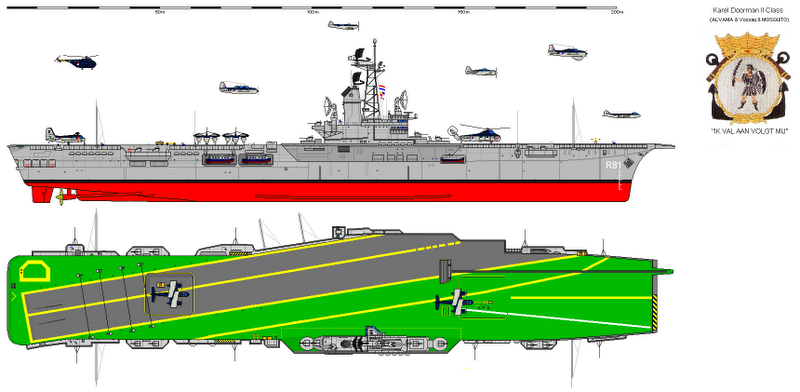 WARSHIPSRESEARCH: Dutch aircraftcarrier Karel Doorman II (1942)-1948-1969