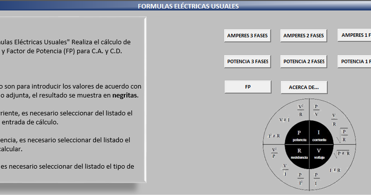 Formulas Electricas