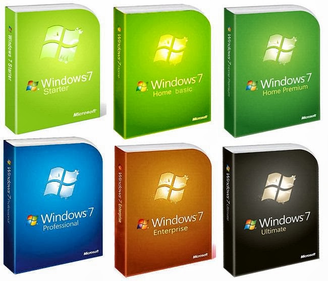 Ensamble de Computadoras: TIPOS DE WINDOWS 7