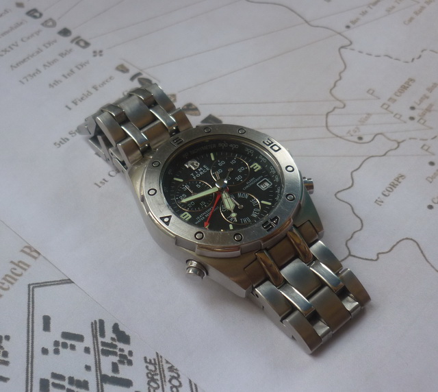 militarywatch: SOLD : TIME FORCE CHRONOGRAPH