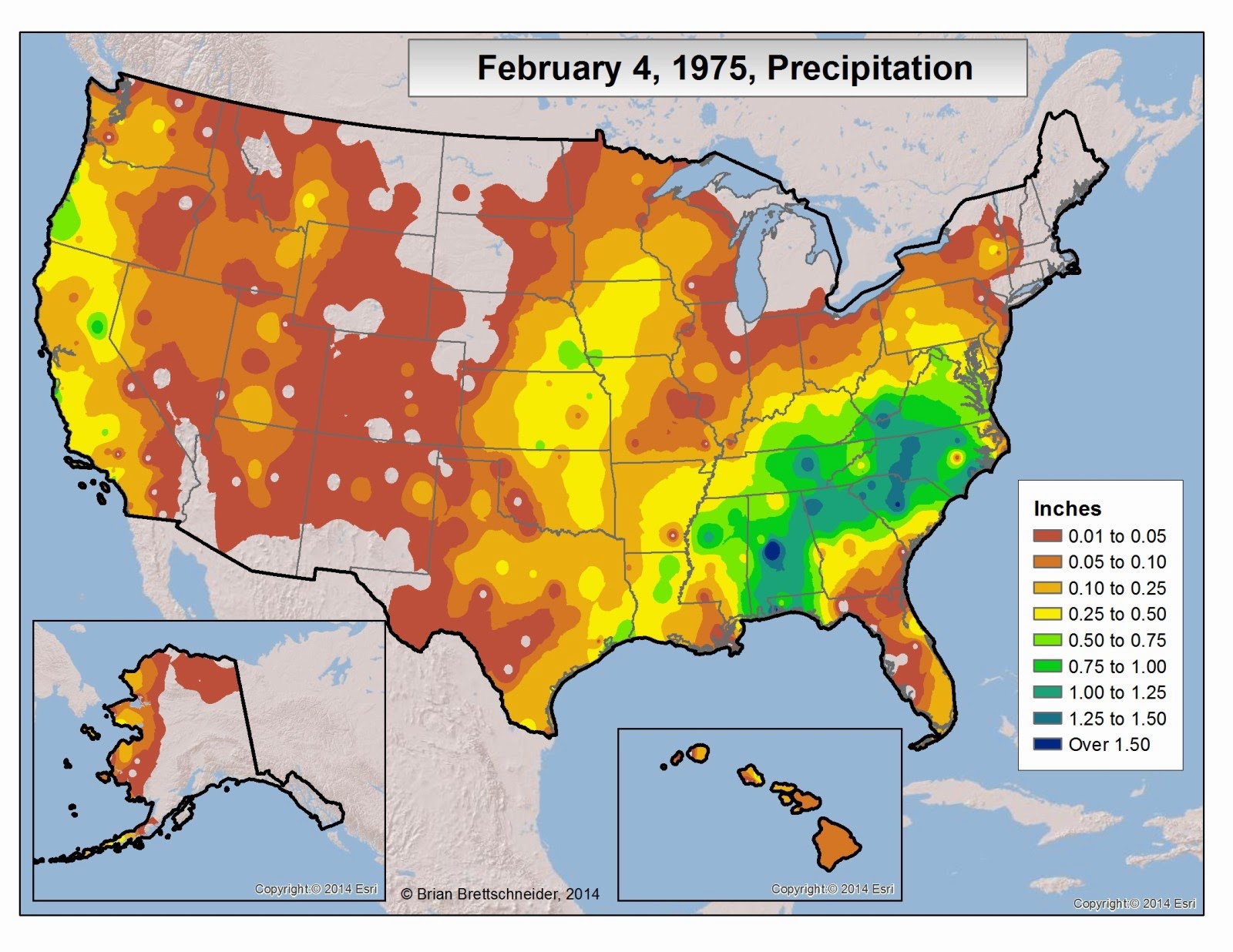 Brian B.'s Climate Blog: The Wettest Day in U.S. History