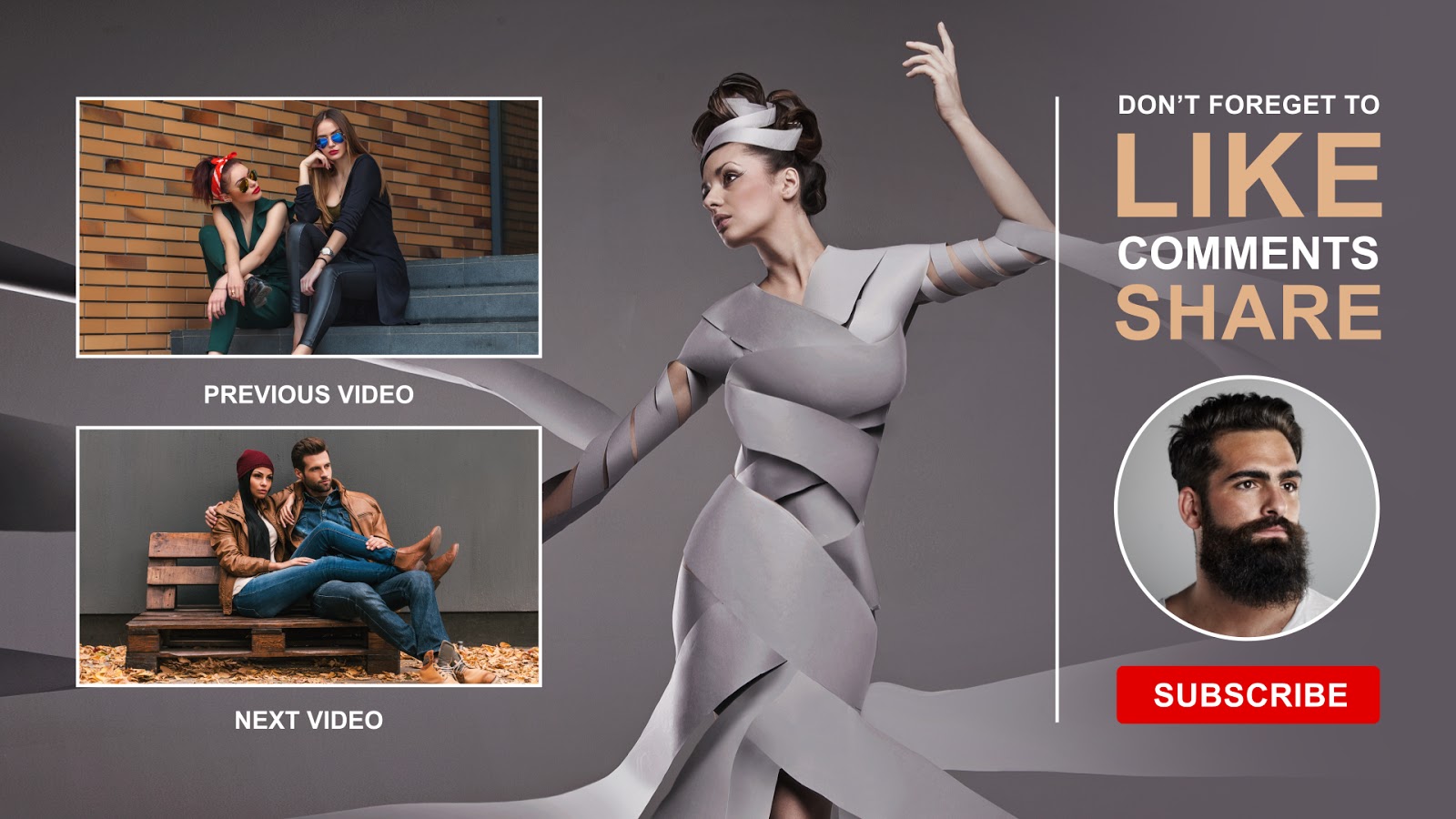 AE FULLPACK Youtube Channel End Screen AE Template - LEGACY VFX