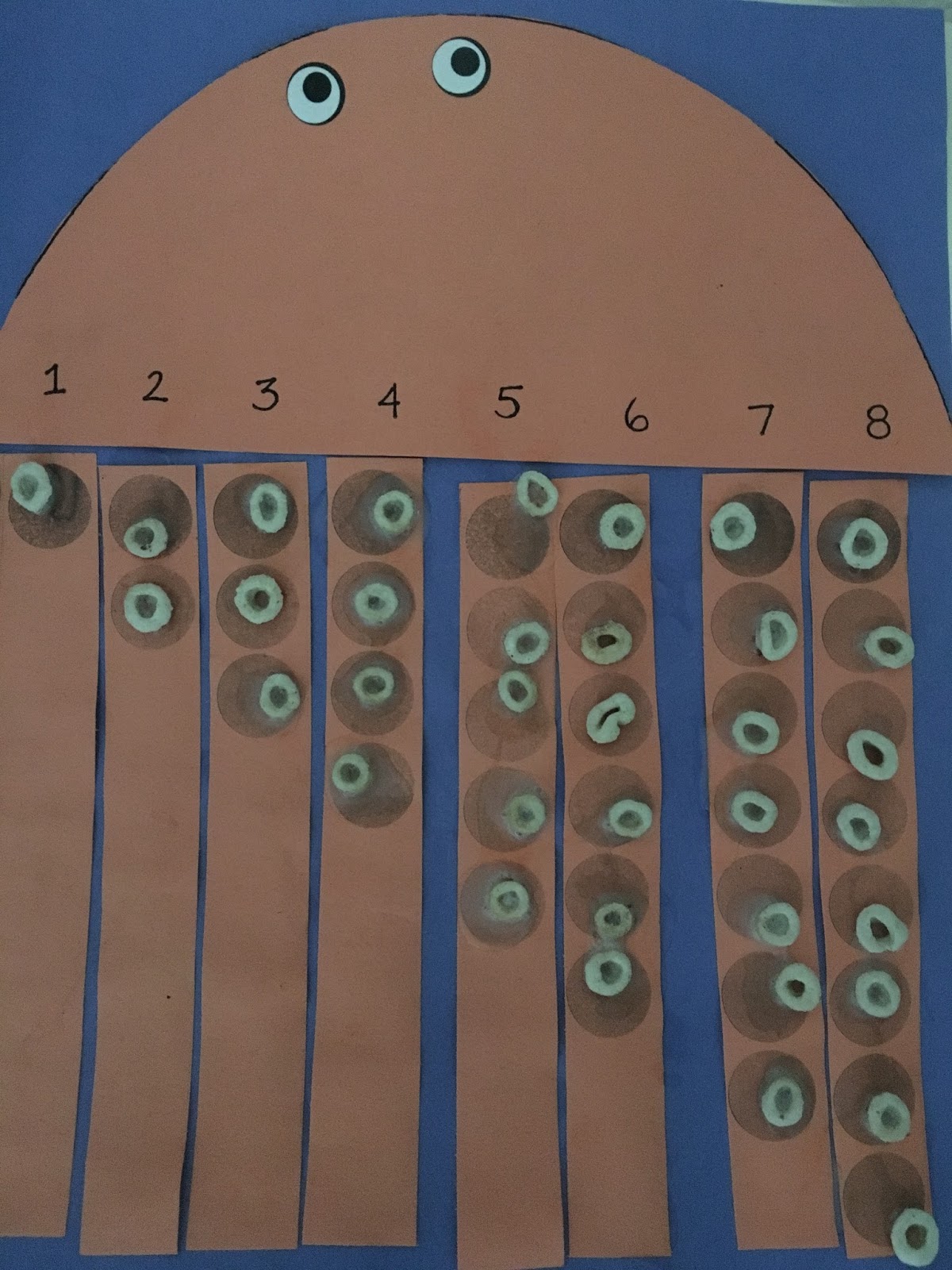 My life as RunnMomma: Homeschool Coop: Octopus counting game