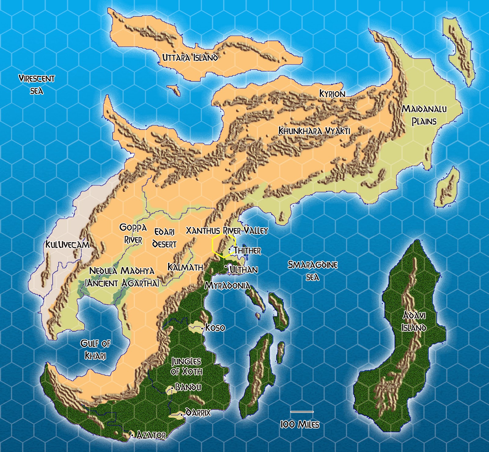 Agharta Map