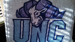 EASY PATTERNS: University of North Carolina Tar Heels cross-stitch pattern