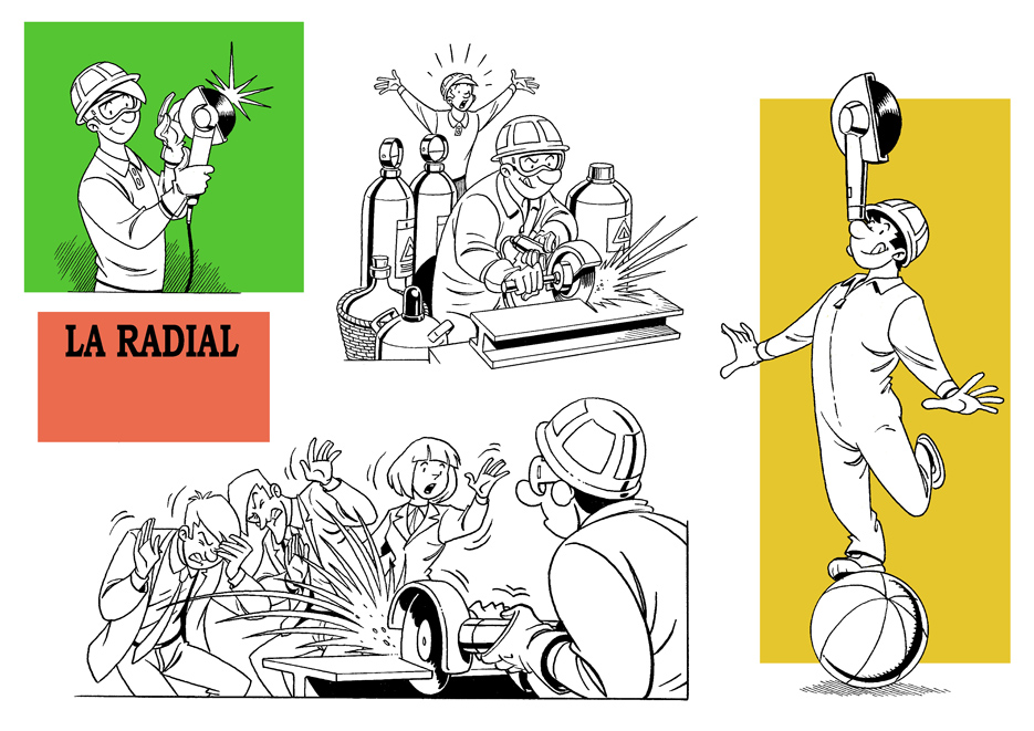 Ricardo Machuca: Ilustraciones para un manual de riesgos laborales de ...