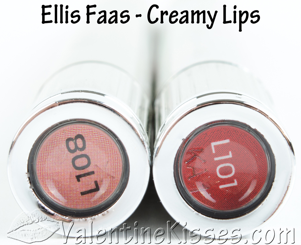 Valentine Kisses: Ellis Faas Creamy Lips in Pale Peach, Blood Red ...