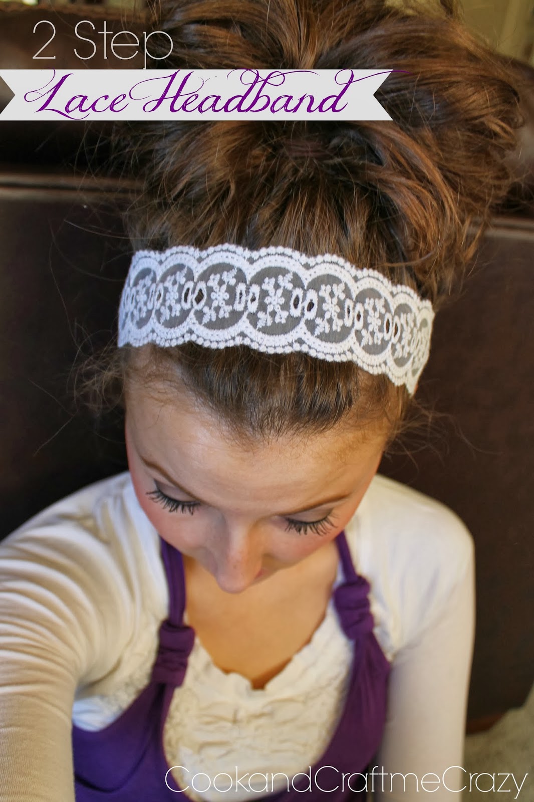 Cook and Craft Me Crazy: 2 Step Lace Headband