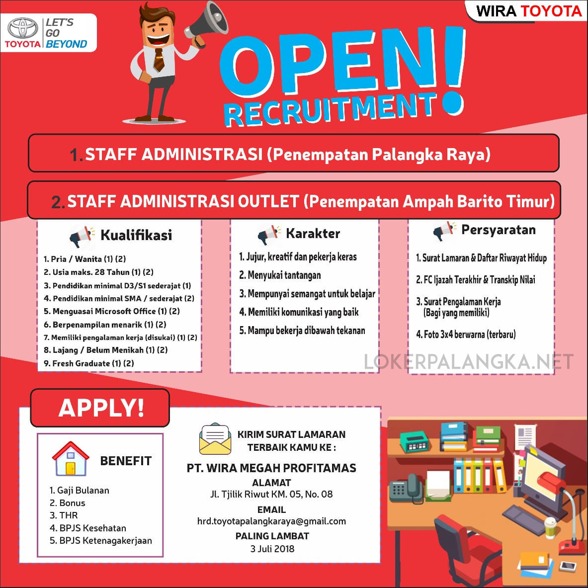 Kursus Administrasi Kantor Jogja: Lowongan Kerja Staff Administrasi ...