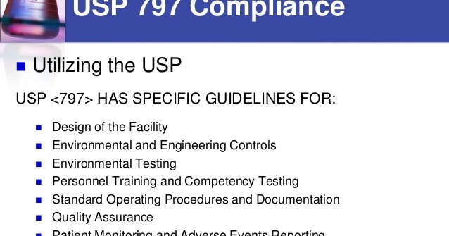 Important Facts about USP 797 Standards for Hospitals