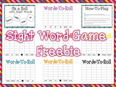 Classroom Freebies Too: Graphing Sight Word Activity