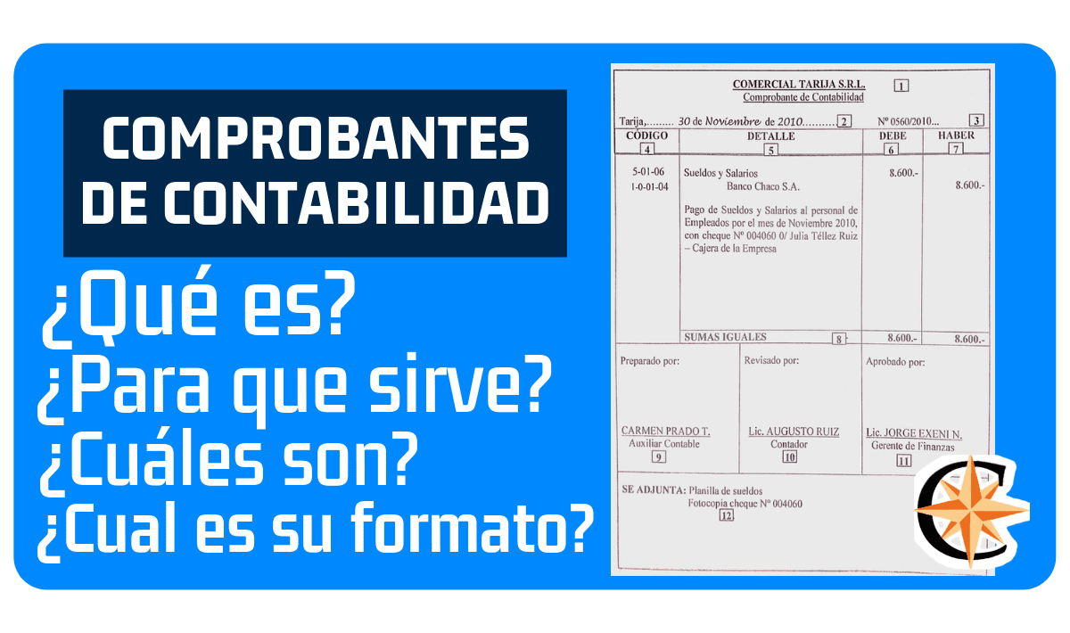 ≫ Comprobantes de Contabilidad: Definición, Formato y Cuáles son ...