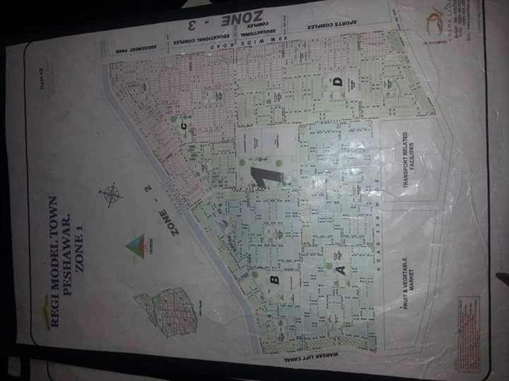Regi Model Town Peshawar: Maps of All zones