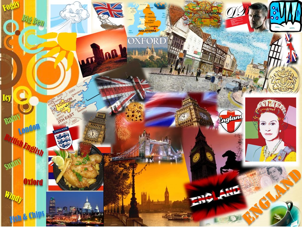 Today is a perfect day for a perfect day: England in a collage