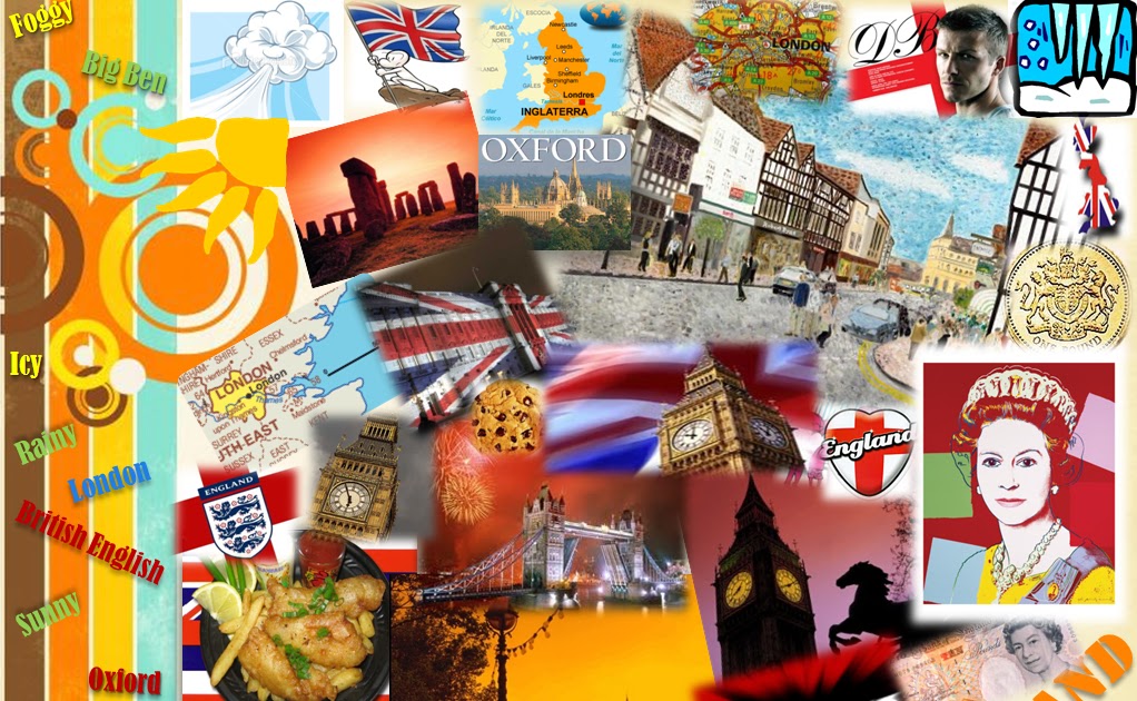 Today is a perfect day for a perfect day: England in a collage