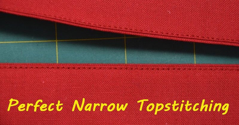 Joy's Jots, Shots & Whatnots: Perfect Narrow Topstitching: How To