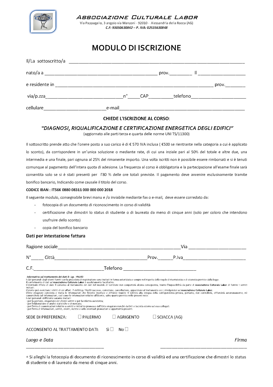 LABOR - ALTA FORMAZIONE PROFESSIONALE