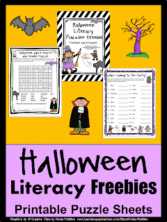 Fun Games 4 Learning: Halloween Literacy Freebies