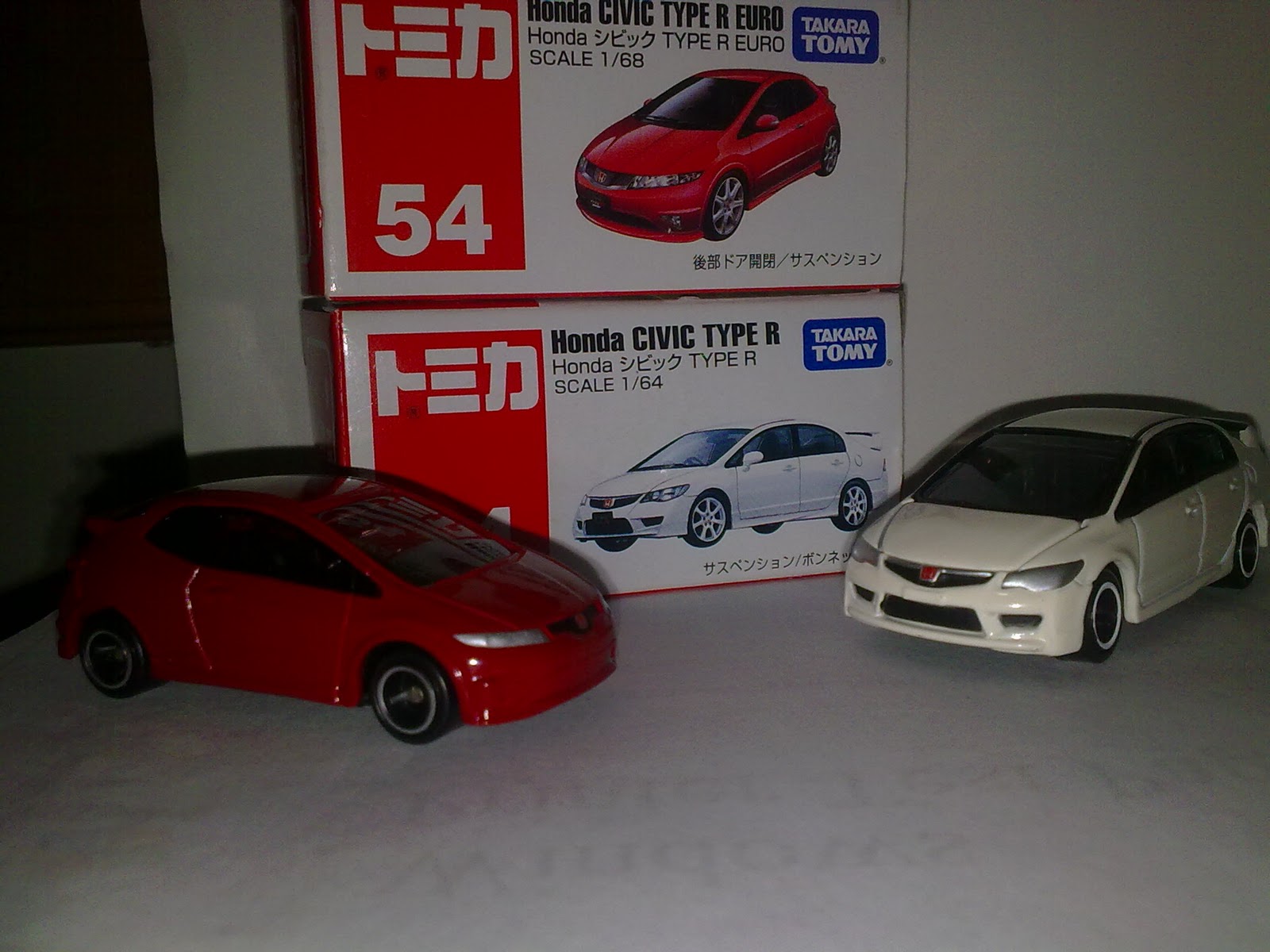 SMALL SPEED: Tomica Honda Civic Type R & Type R EURO