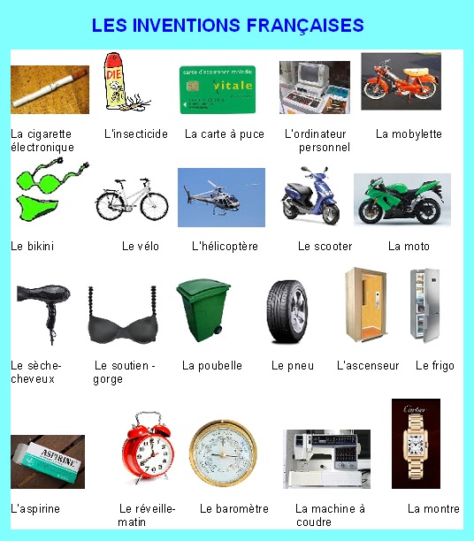 BLOG DE FRANCÉS DE LA E.S.O. (A1): Les inventions françaises