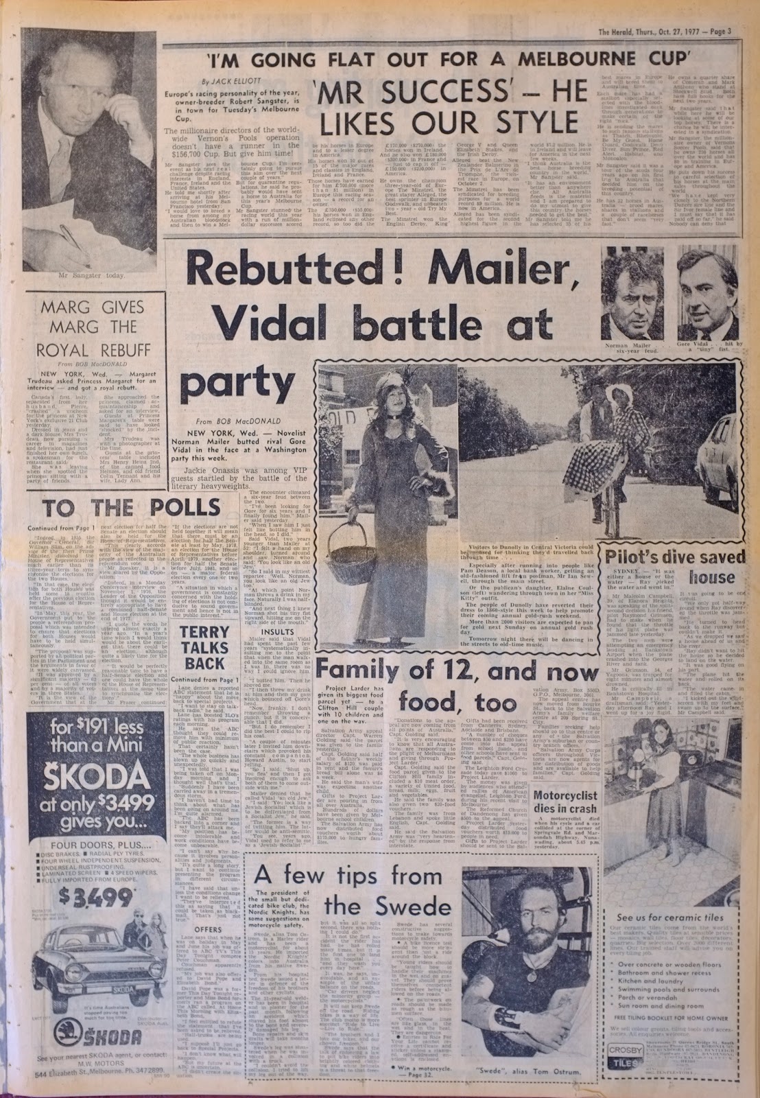 1970s and 80s Newspaper Movie Clippings: The Herald 27 Oct 77: pages 1-24