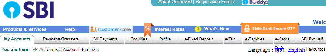 Pay your Bills using SBI e-PAY service / Internet Banking