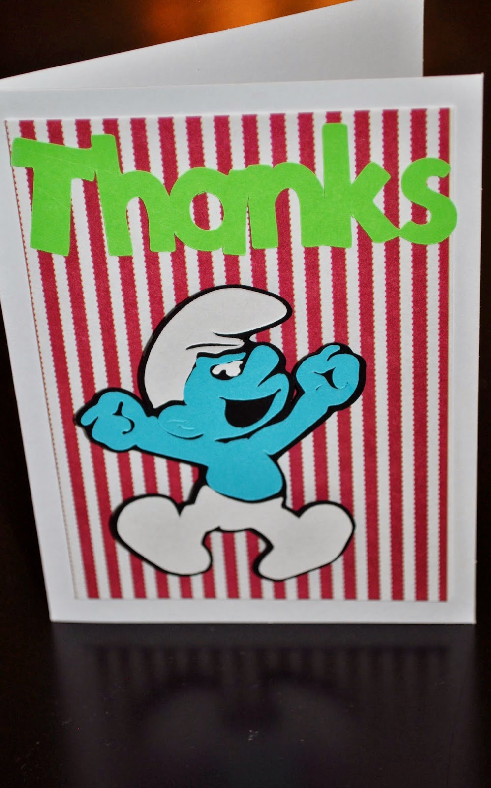 R + R Creations: Smurf Thank You Notes