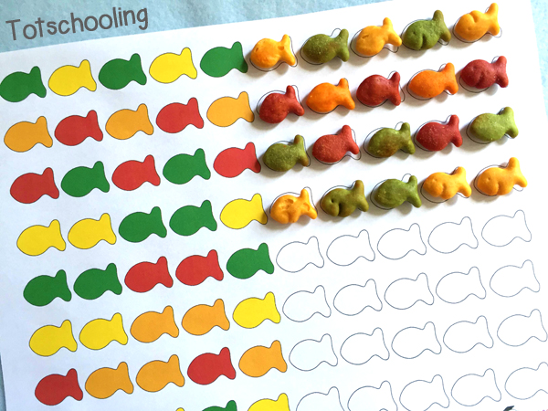 Goldfish Crackers Math & Literacy Pack
