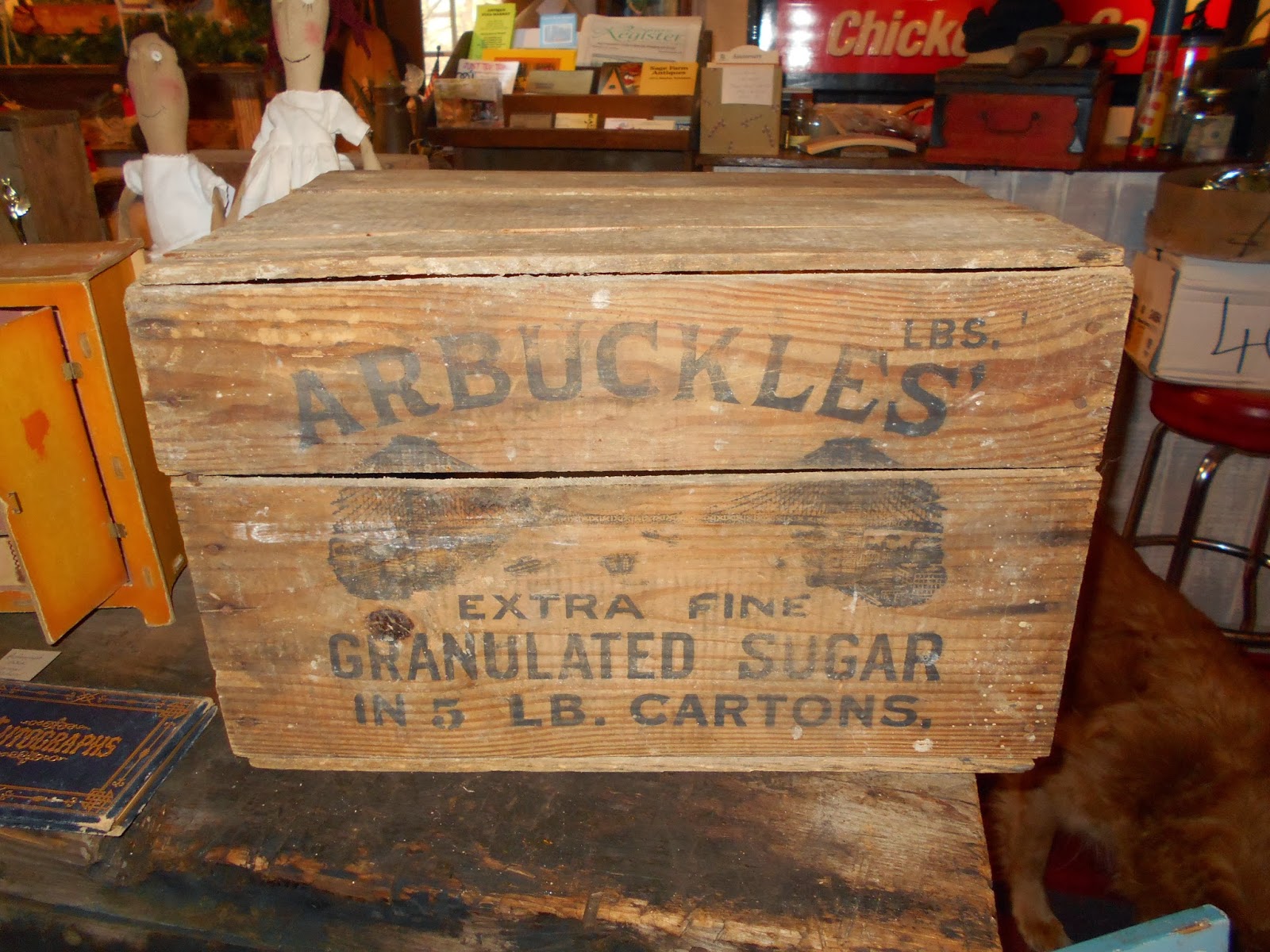 Log Cabin Antiques & Gifts: Arbuckle's Sugar Crate