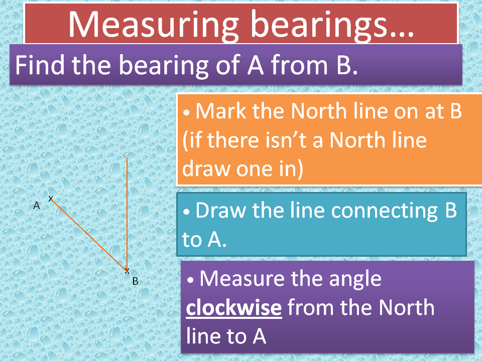 Math 8: chapter 9 Bearings aingsnd scale draw