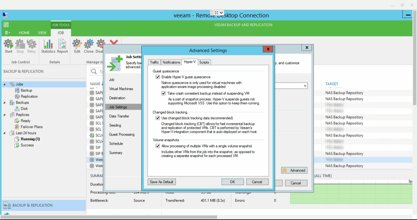 The OptionKey Blog: Setting Up Veeam Backup and Replication in a Hyper ...