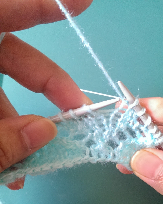 Anything Creative: Shell Pattern - Knitting tutorial