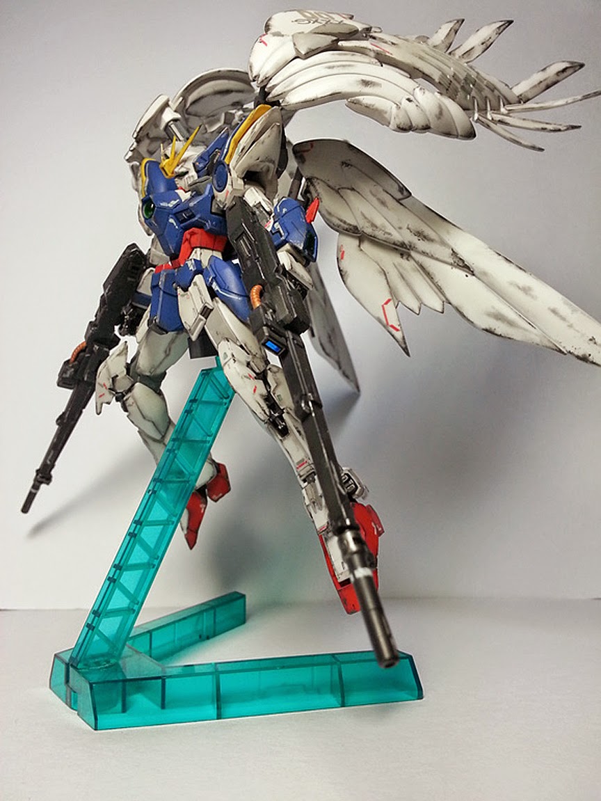GUNDAM GUY: RG 1/144 Wing Gundam Zero Custom EW 'Battle Damage ...